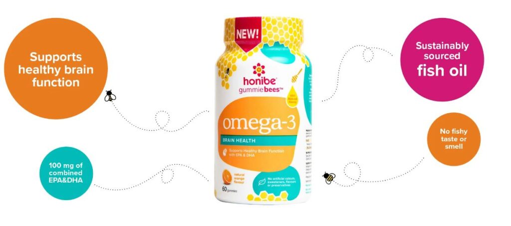 Kẹo dẻo Honibe bổ sung Omega 3 (Hộp 60 viên) – All Rich Importers ...